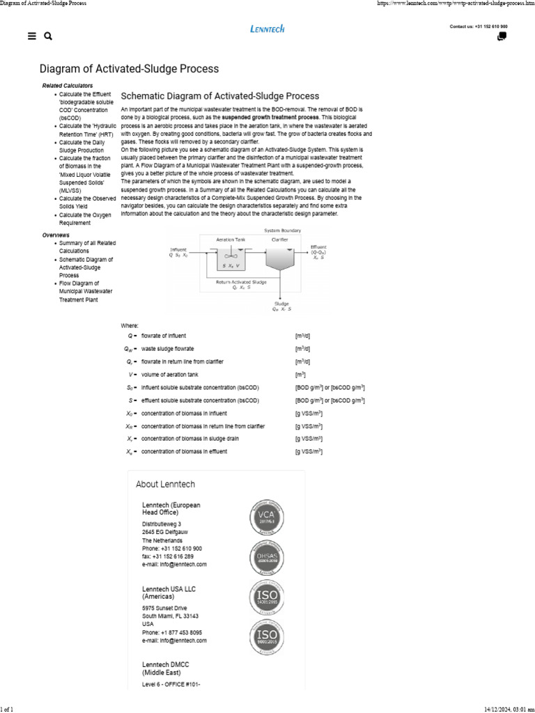 Diagram of Activated-Sludge Process | PDF | Sewage Treatment | Waste ...