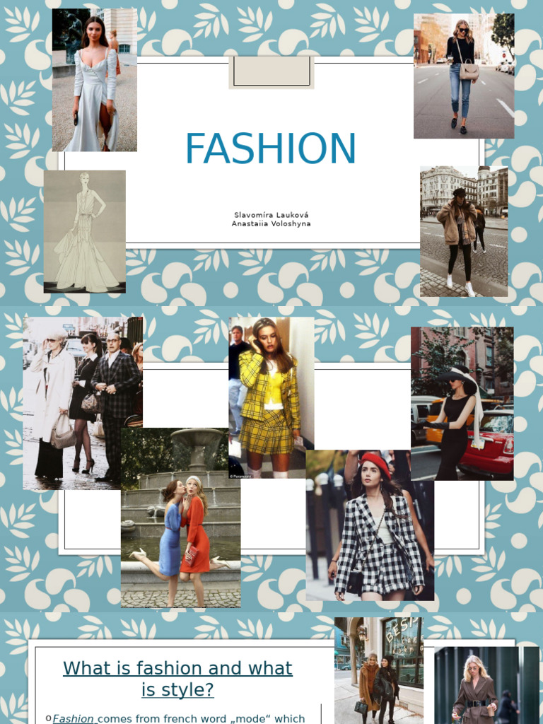 Fashion Pdf Fashion Clothing