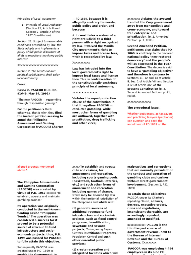 Principles of Local Autonomy | PDF | Taxes | Constitution