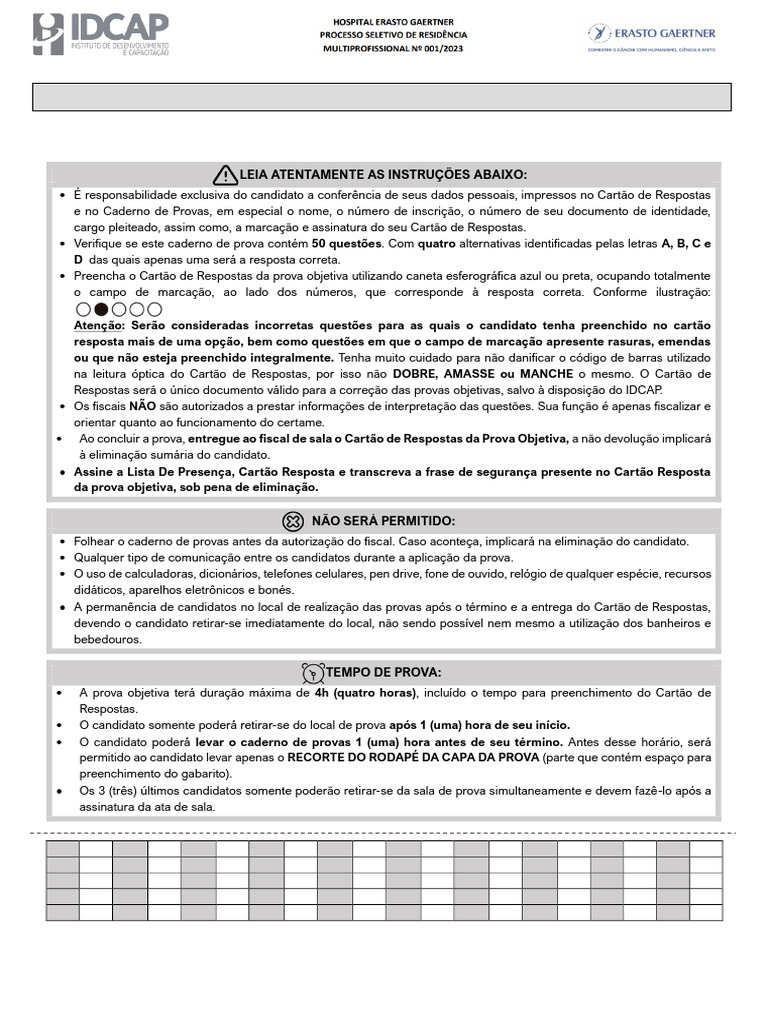 iDCAP 2023 RESIDÊNCIA CÂNCER | PDF | Câncer | Cuidado paliativo