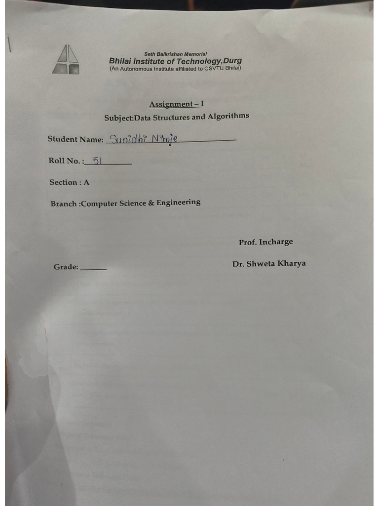 Important Questions of Dsa | PDF