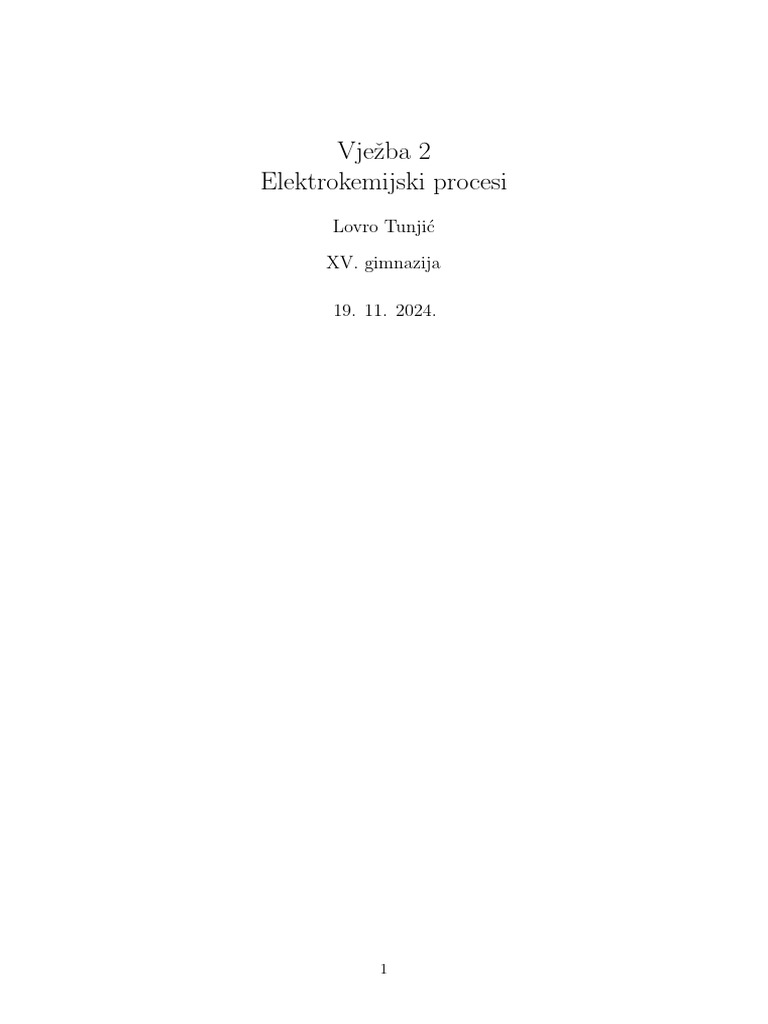 Vjezba 2 | PDF