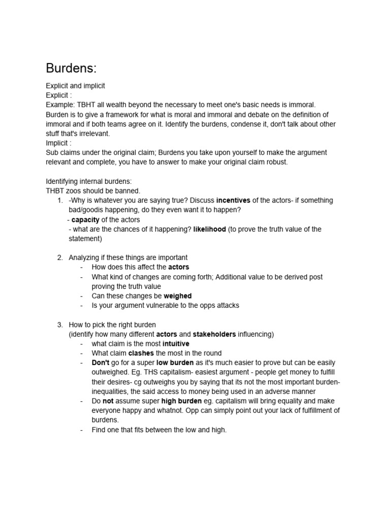 Debate - Basics of Argumentation | PDF