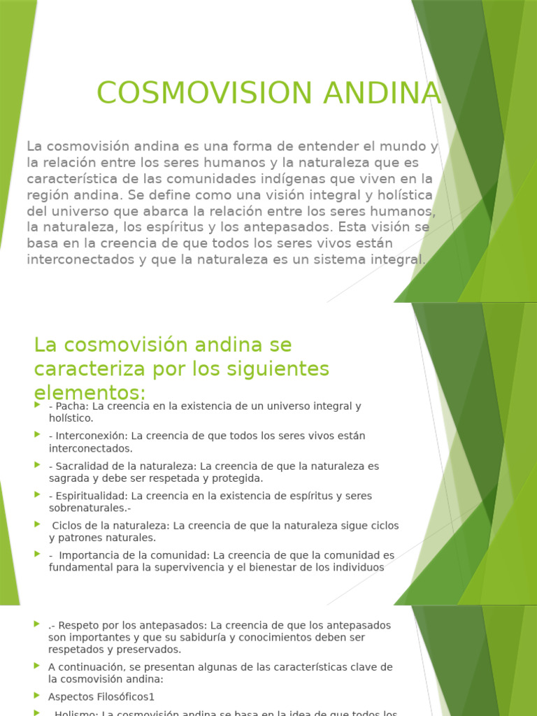 Cosmovision Andina | PDF | Sustentabilidad | Holismo