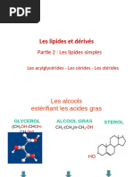 Les Lipides Simples : Glycérides, Cérides, Stérides | PDF | Cholestérol ...