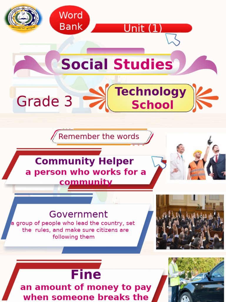 Social Grade 3 Word Bank-2 | PDF