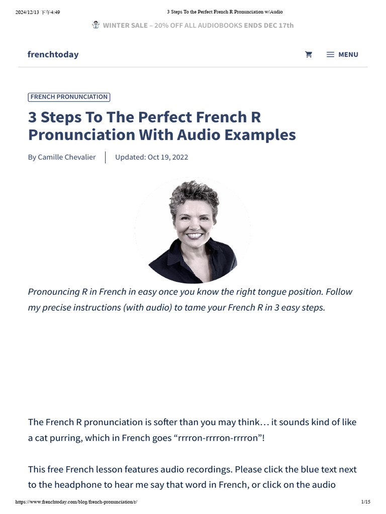 Mastering French R Pronunciation Guide | PDF | French Language | Vowel