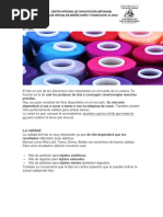 Calibres y uso de hilos textiles | PDF | Textiles | Algodón