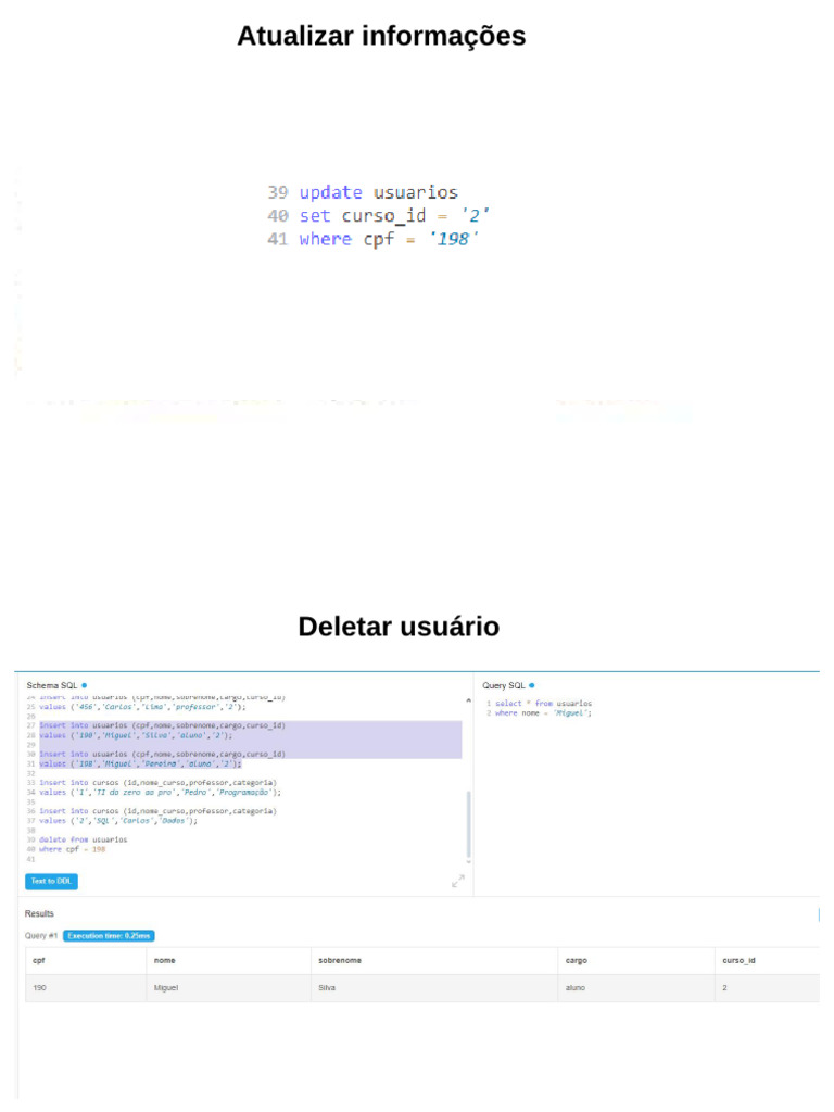 Comandos de SQL | PDF