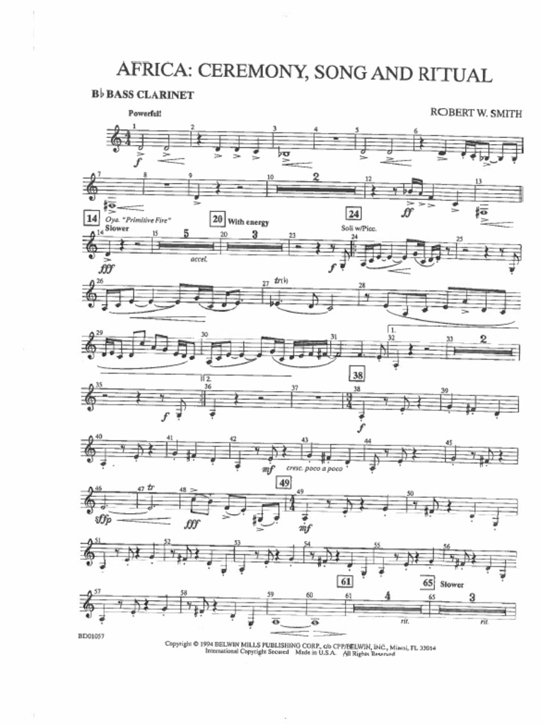 Bass Clarinet | PDF