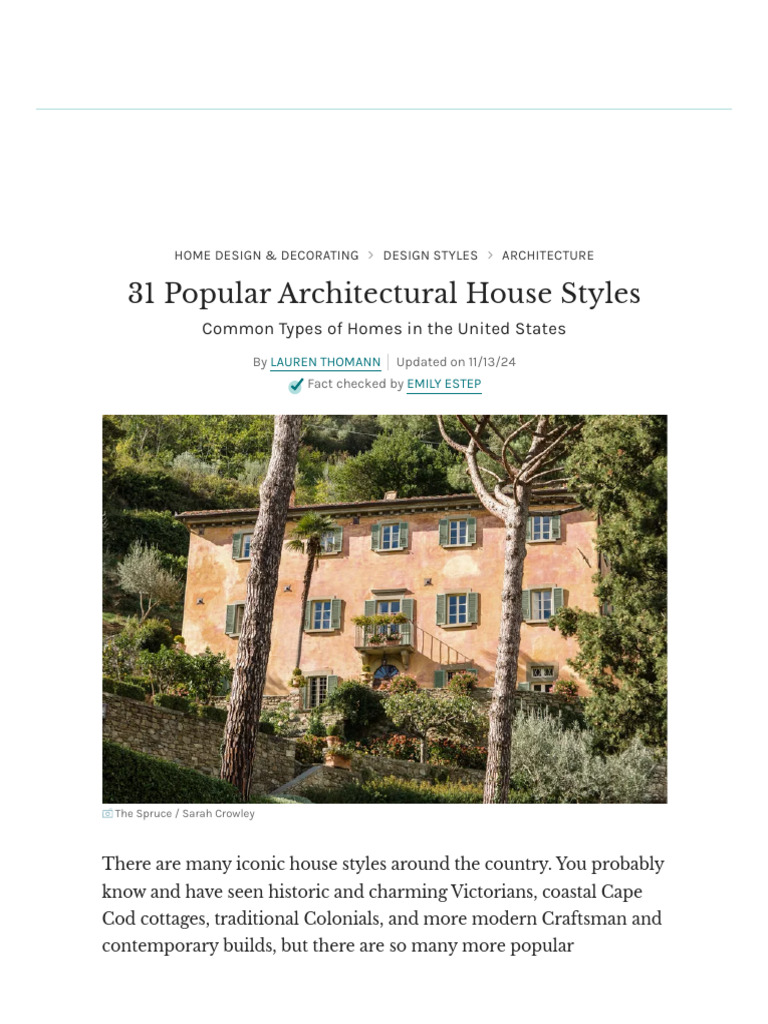 31 Popular House Styles Explained | PDF | Gothic Architecture | Houses