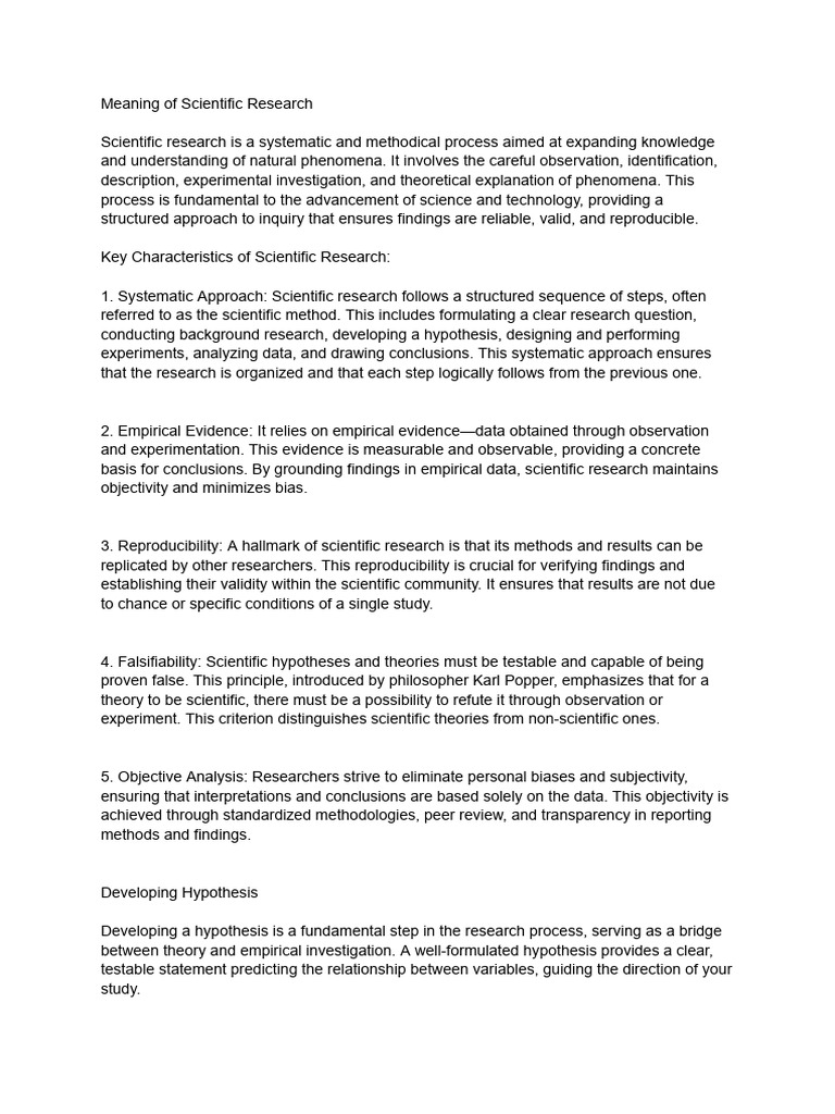 RMAP | PDF | Scientific Method | Hypothesis