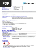 Chemset 101 Plus MSDS | PDF | Dangerous Goods | Allergy