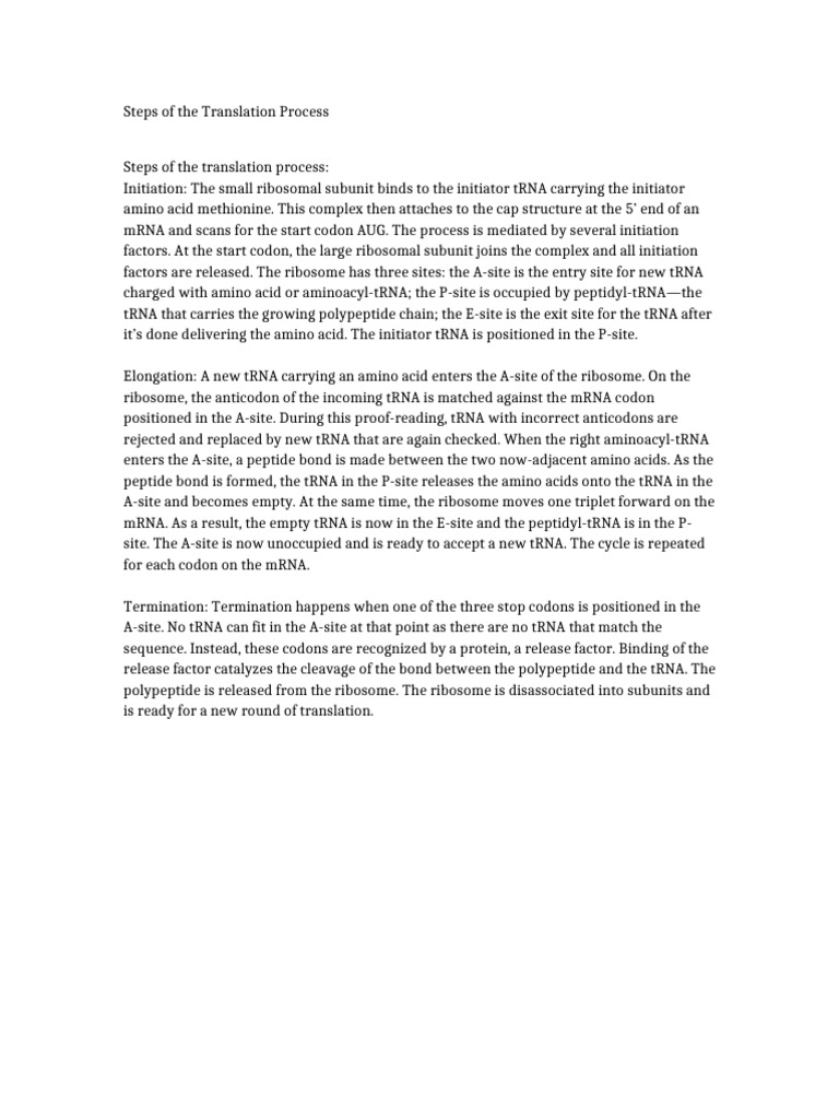 Translation Process Steps Explained | PDF