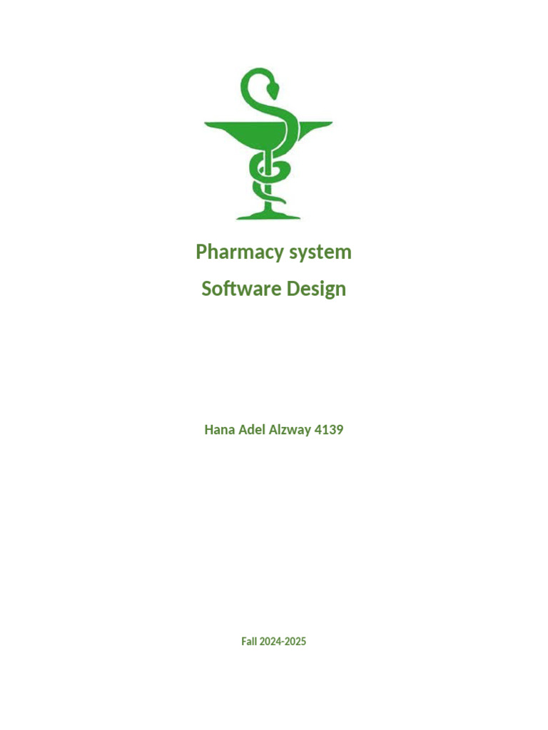 Pharmacy system.hana | PDF