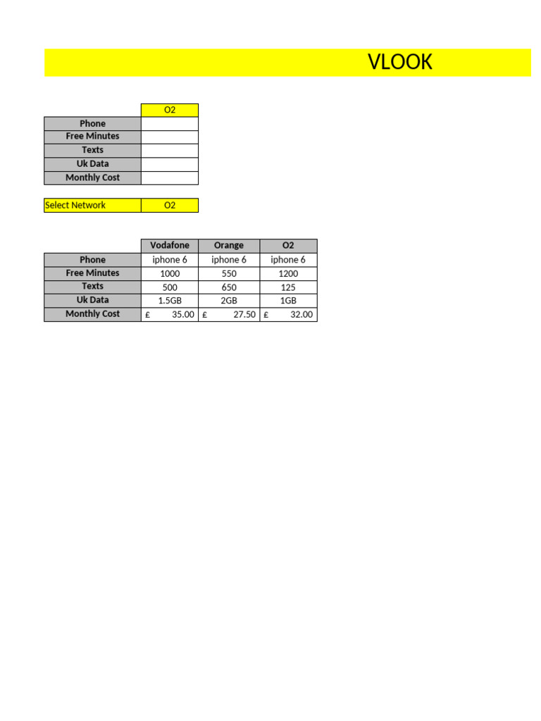 Vlookup & IF Statement | PDF
