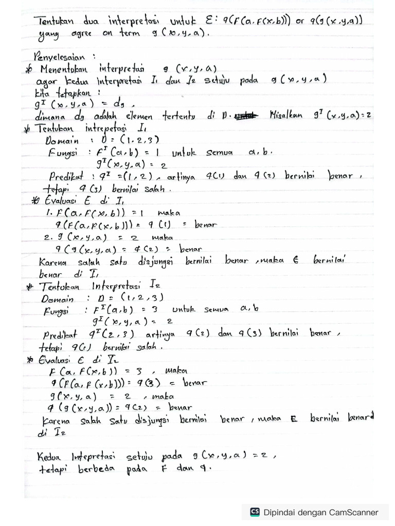 diskusi 8 logika informatika | PDF