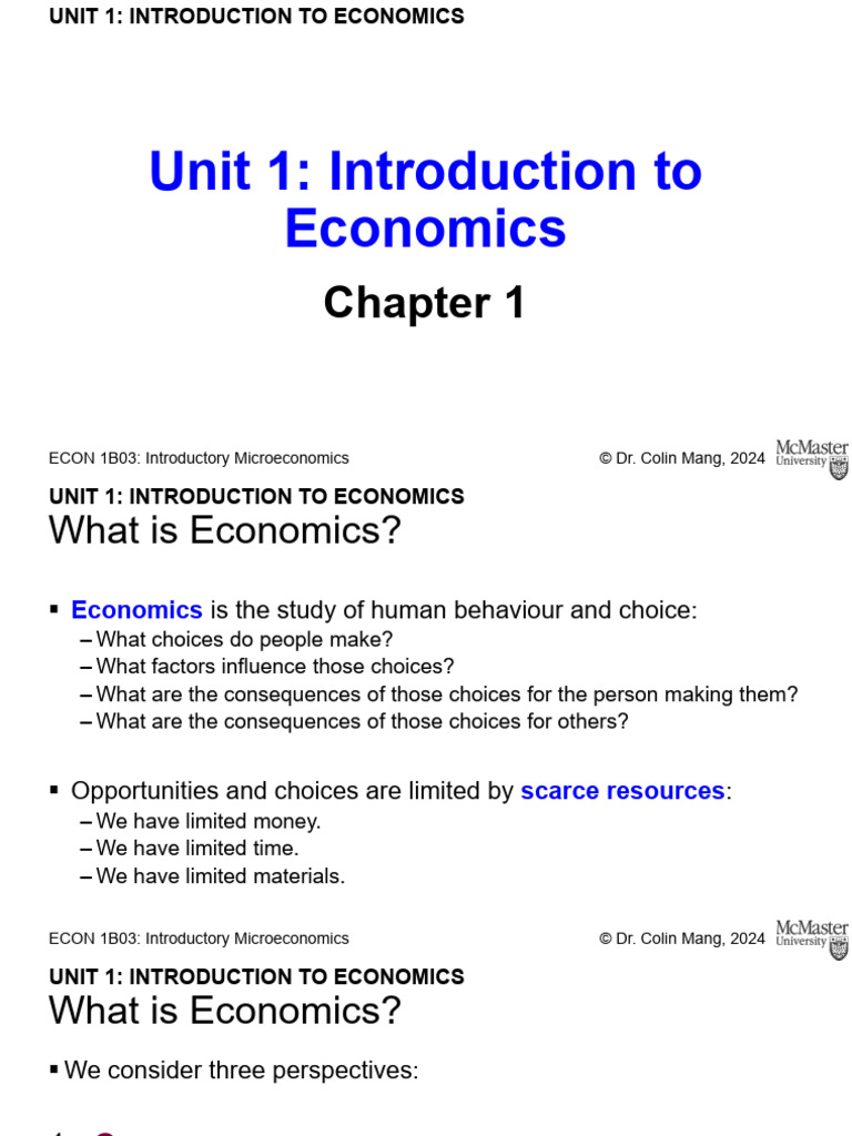 Introduction to Microeconomics Concepts | PDF | Economics | Microeconomics