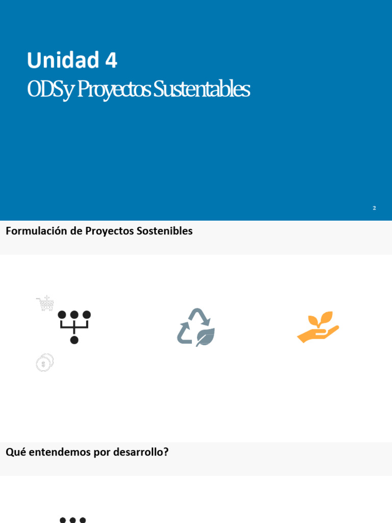 Desarrollo Sostenible y Ods (U4 R) | PDF | Desarrollo sostenible | Sustentabilidad