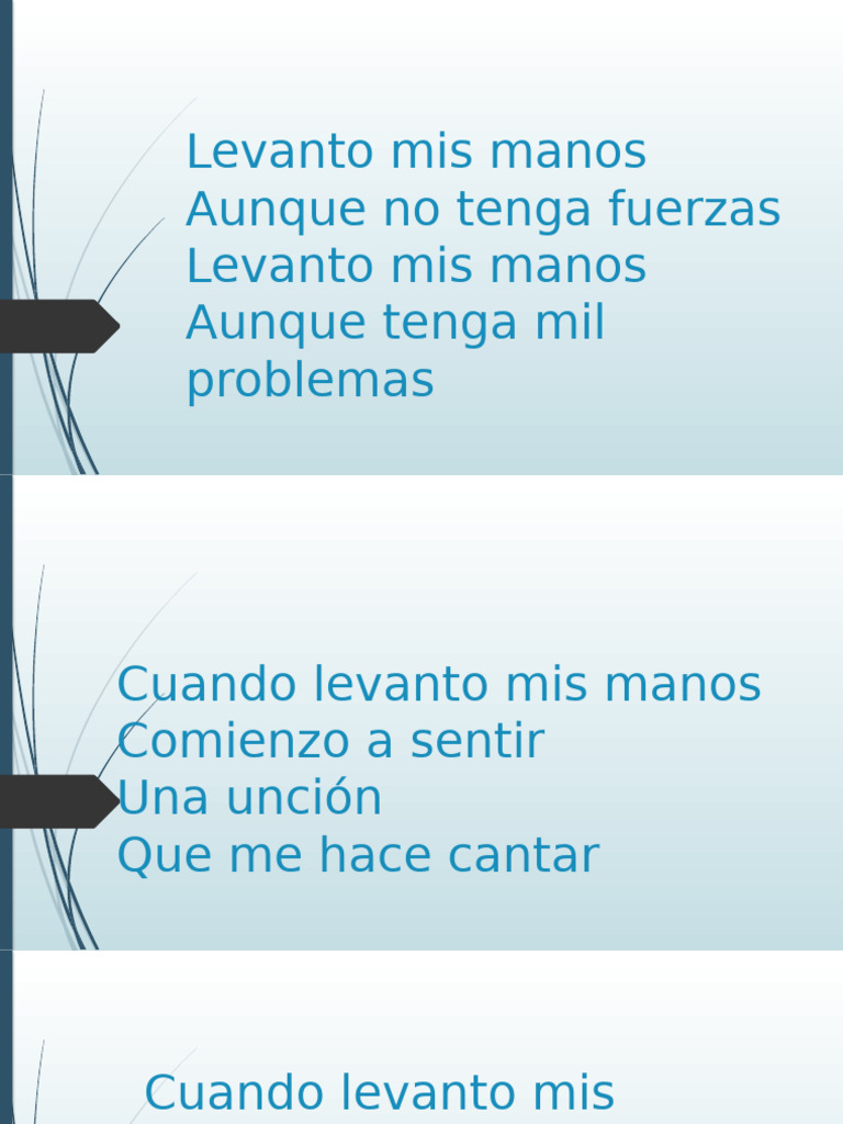 3-Levanto Mis Manos | PDF