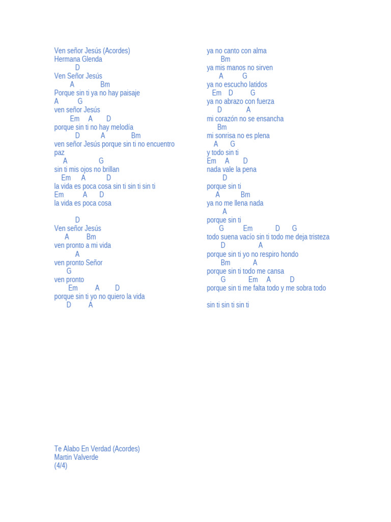 Canciones Aprender | PDF | Amor | orador del Señor