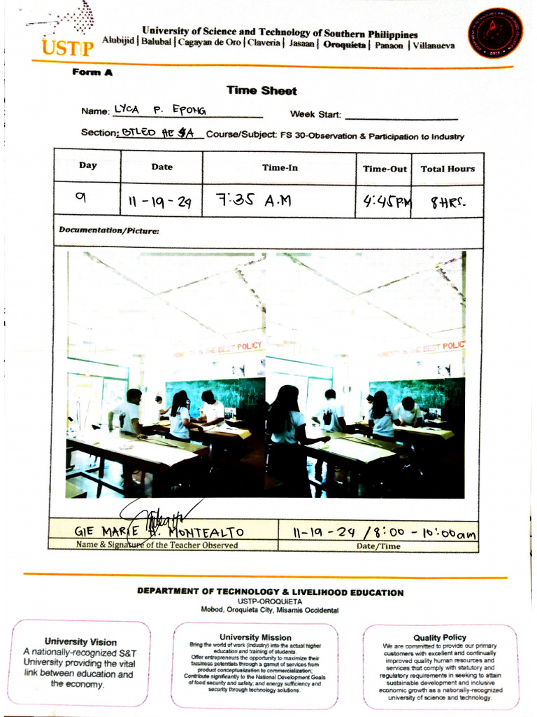 Timesheet Day 8 | PDF