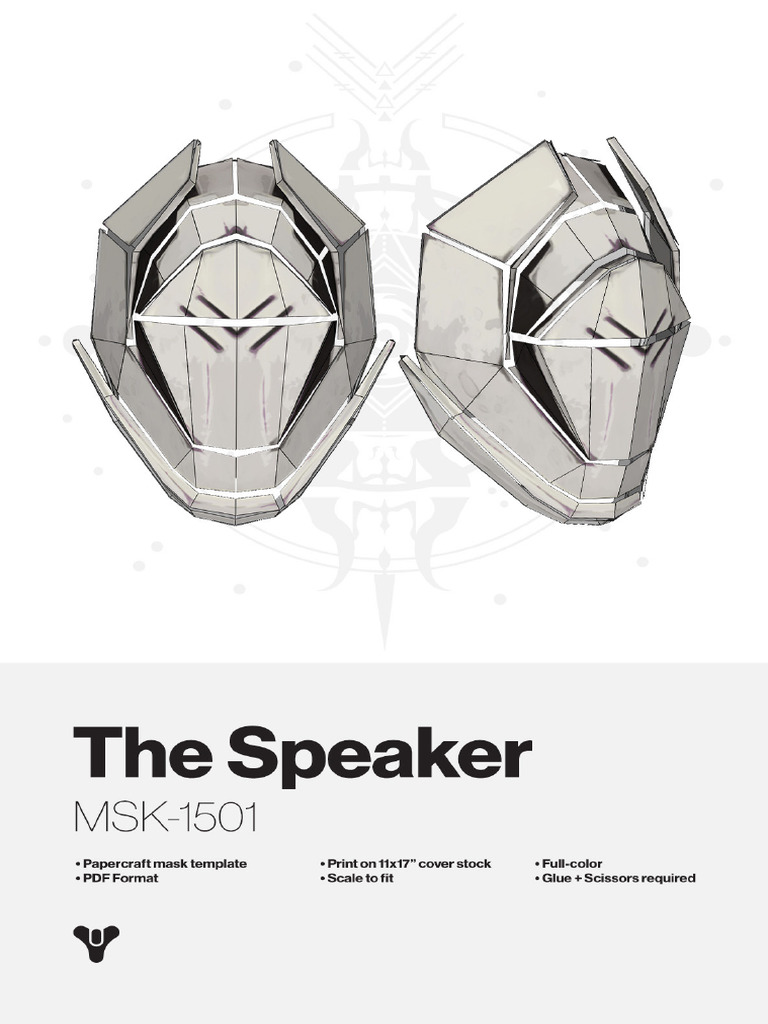 Papercraft Mask SPEAKER | PDF