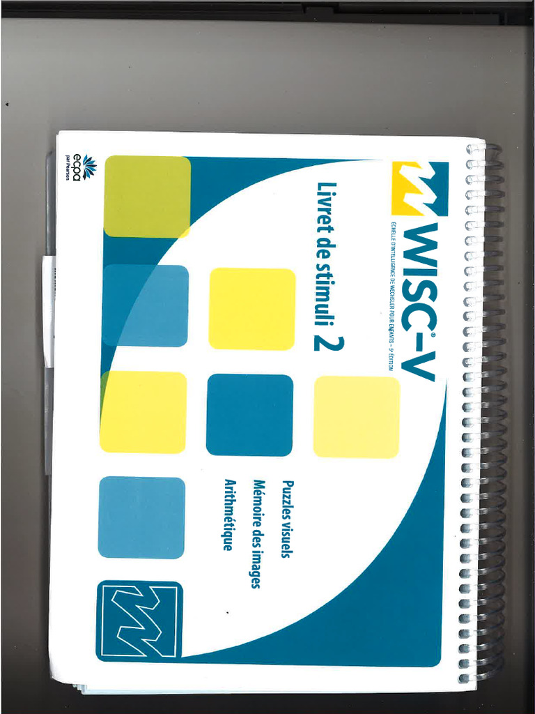 WISC V Livret de Stimuli 2 | PDF