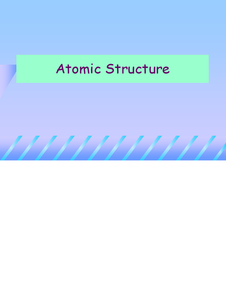 Understanding Atomic Structure Basics | PDF | Atoms | Atomic Orbital