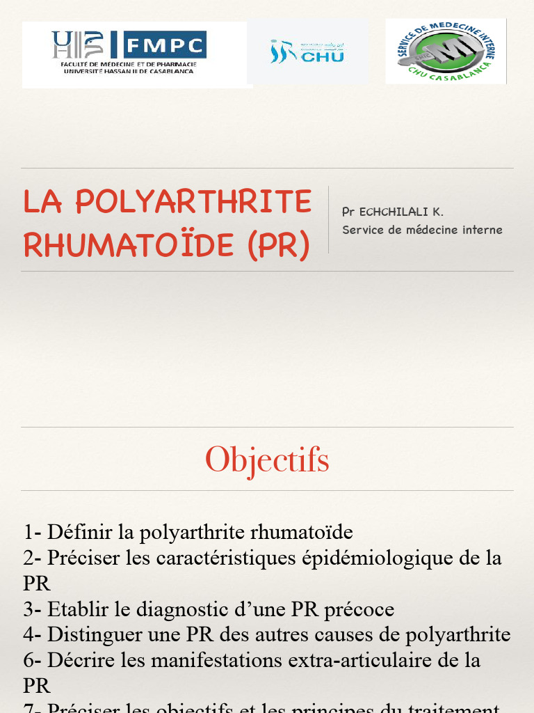 Comprendre la polyarthrite rhumatoïde | PDF | Polyarthrite rhumatoïde | Causes de décès