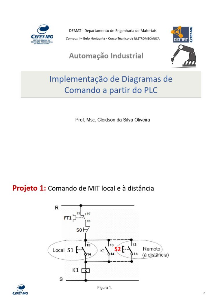 Aula 3 - Implementao de Diagramas de Comando A Partir Do PLC | PDF