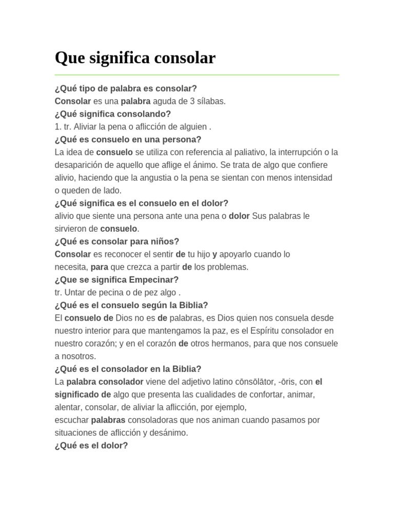 Significado y Consuelo en la Fe | PDF | espíritu Santo | Cristo (título)