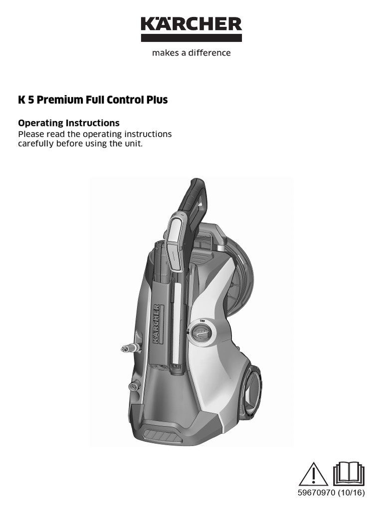 Karcher K 5 Premium Full Control Plus Manual | PDF | Ac Power Plugs And ...