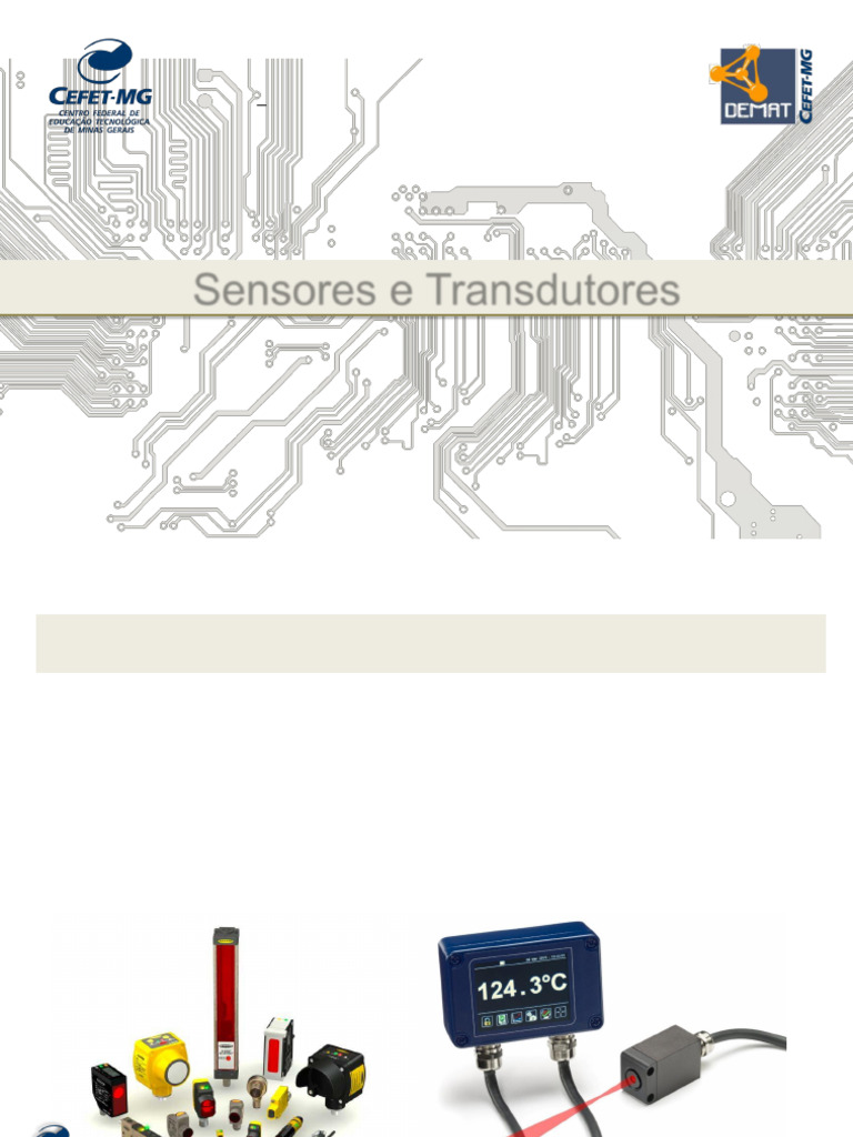 Aula 2 - Sensores e Transdutores (1) | PDF | Piezoeletricidade | Fonte ...