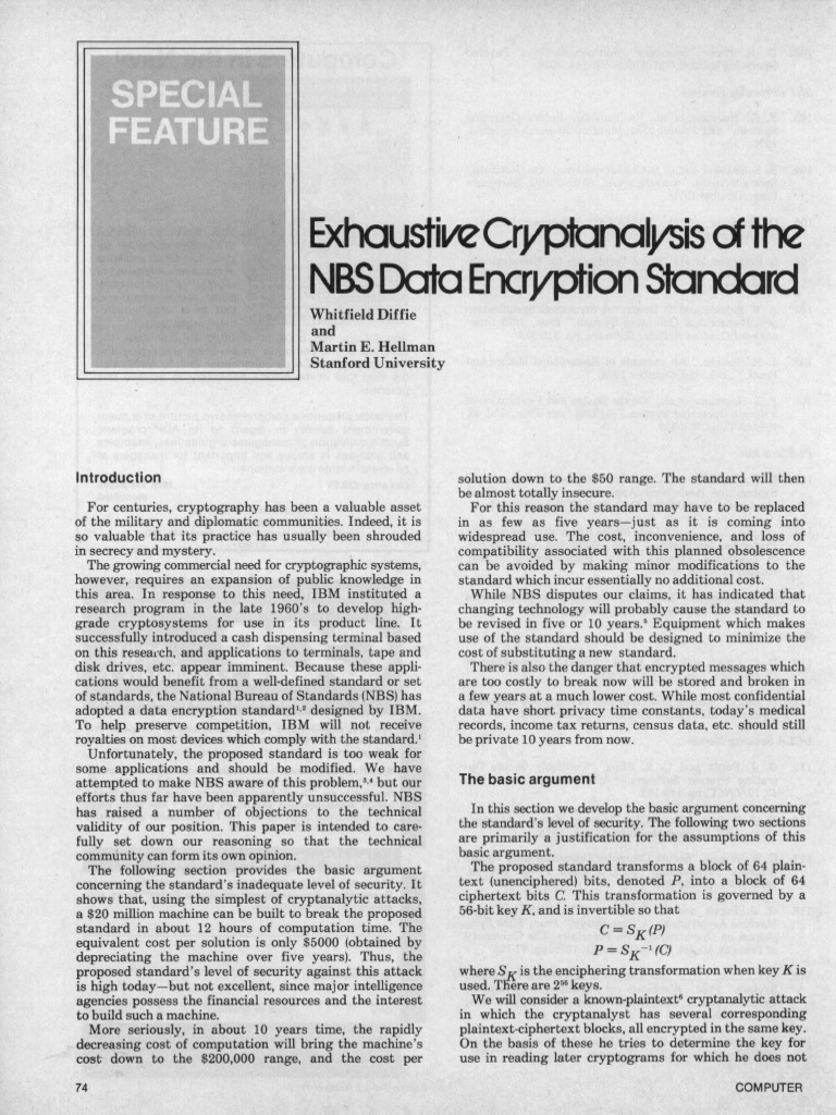 Diff-Hel - Force Brute | PDF | Cryptanalysis | Integrated Circuit