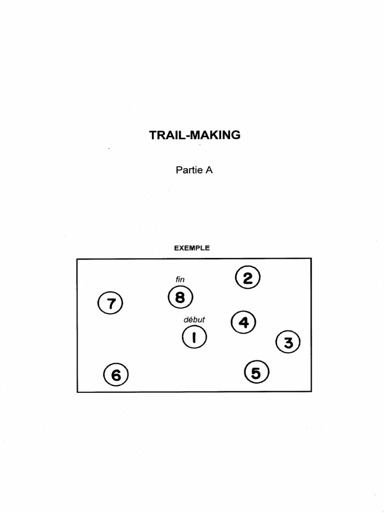 Trail Making Test A&b | PDF