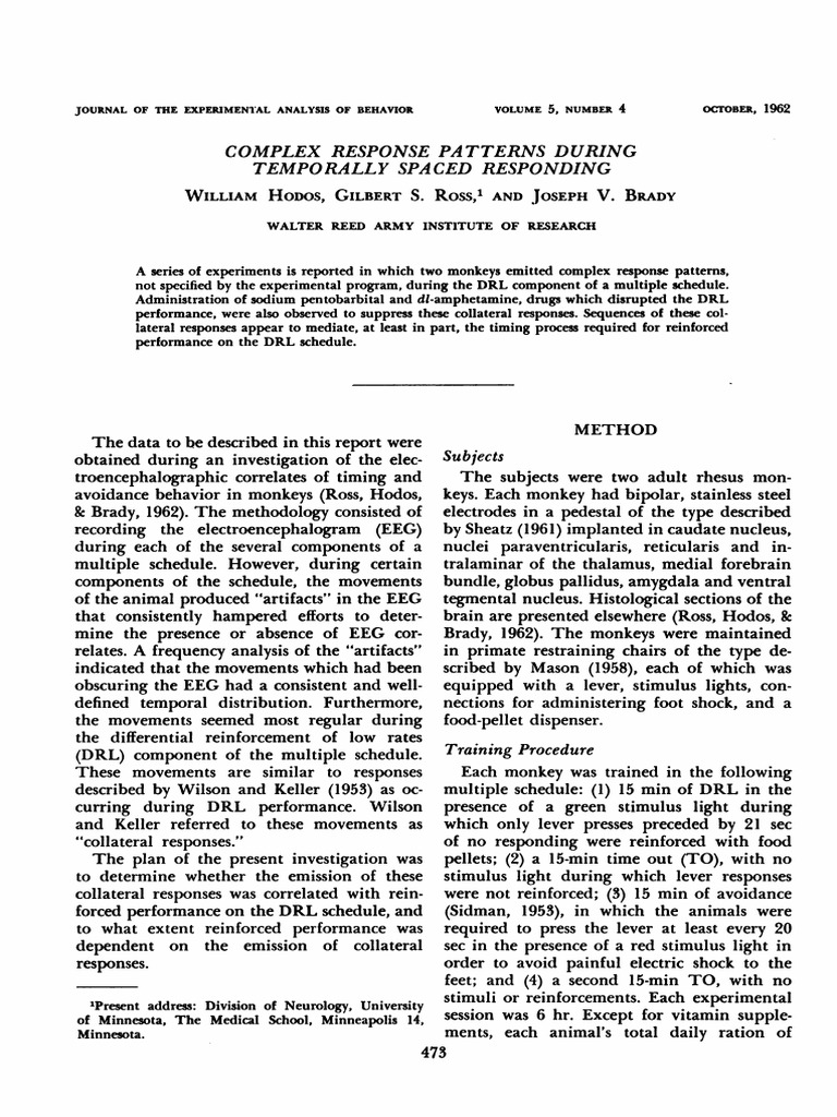 Complex Response Patterns | PDF | Electroencephalography | Electromyography