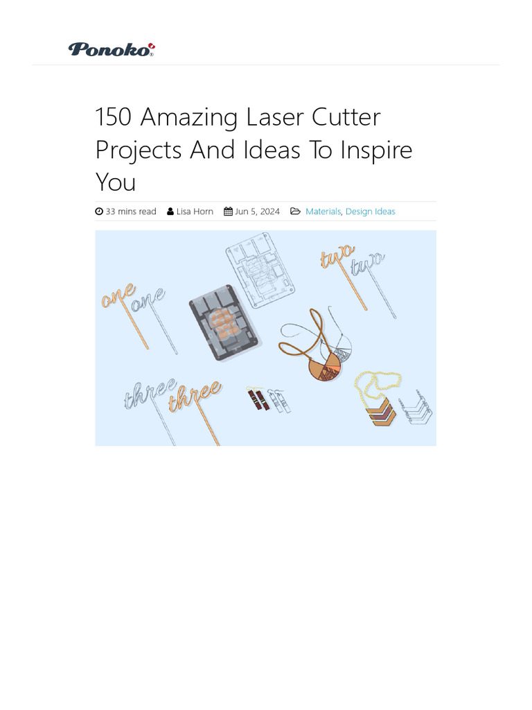 150 Amazing Laser Cutter Project Ideas - Ponoko Laser Cutting | PDF ...