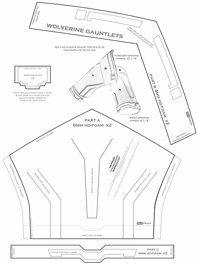 Wolverine+Gauntlet+Armor+SKS+Props | PDF