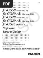 Casio FxCG50 Instruction Booklet | PDF | Trigonometric Functions | Menu ...