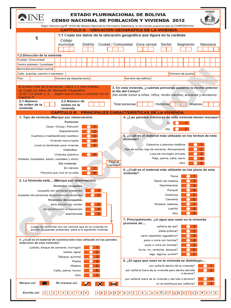 Boleta Censal | PDF | Educación Secundaria