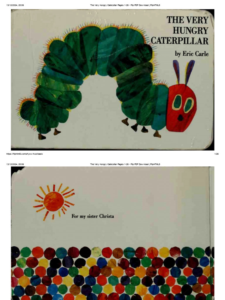 The Very Hungry Caterpillar Pages 1-26 - Flip PDF Download - FlipHTML5 ...