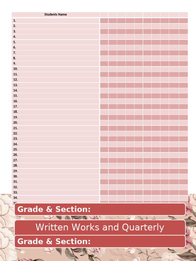 Class Record | PDF