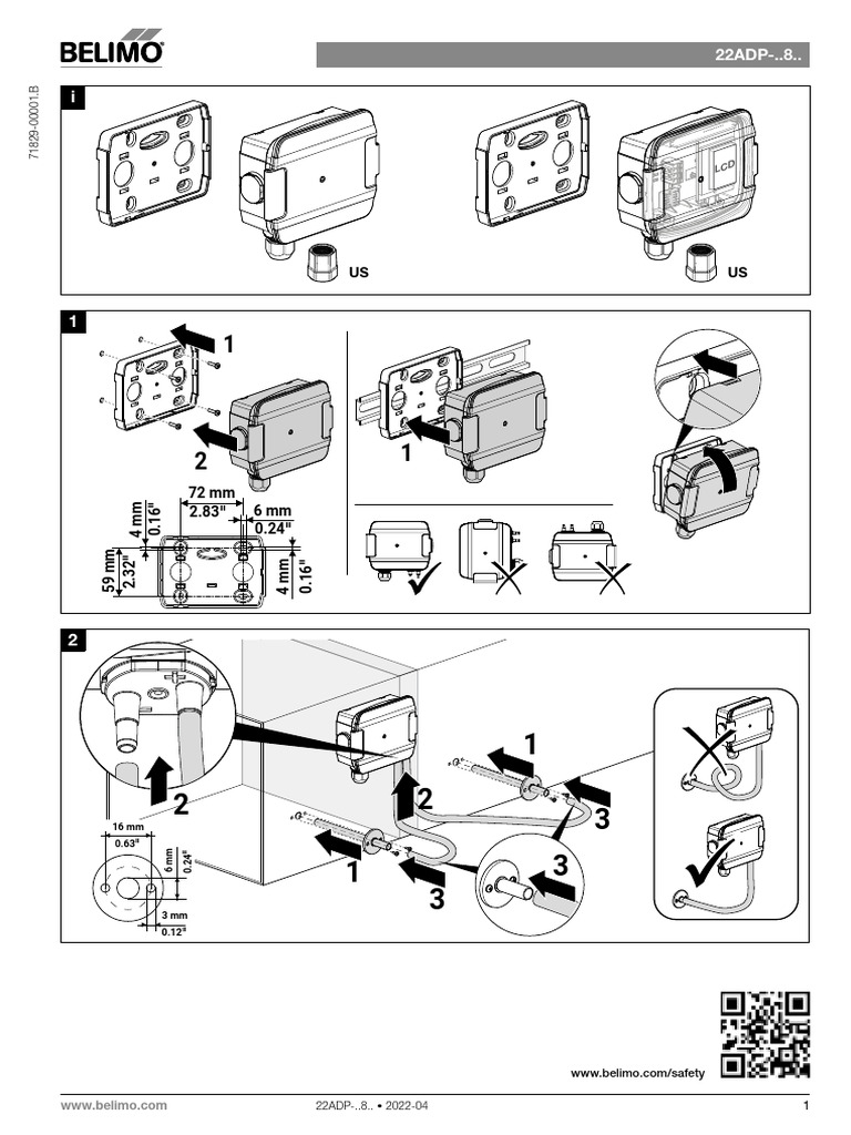Belimo 22ADP-..8.. Installation-Instructions | PDF | Electricity ...