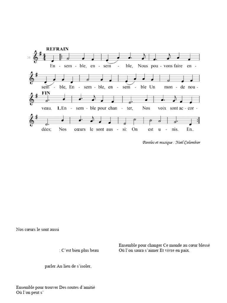 Ensemble, nous pouvons faire ensemble | PDF