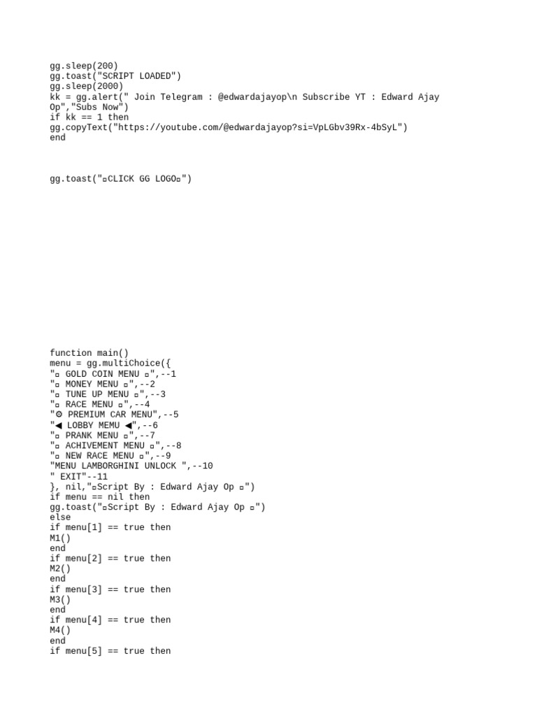Game Script Menu for Hackers | PDF | Chess | Chess Openings