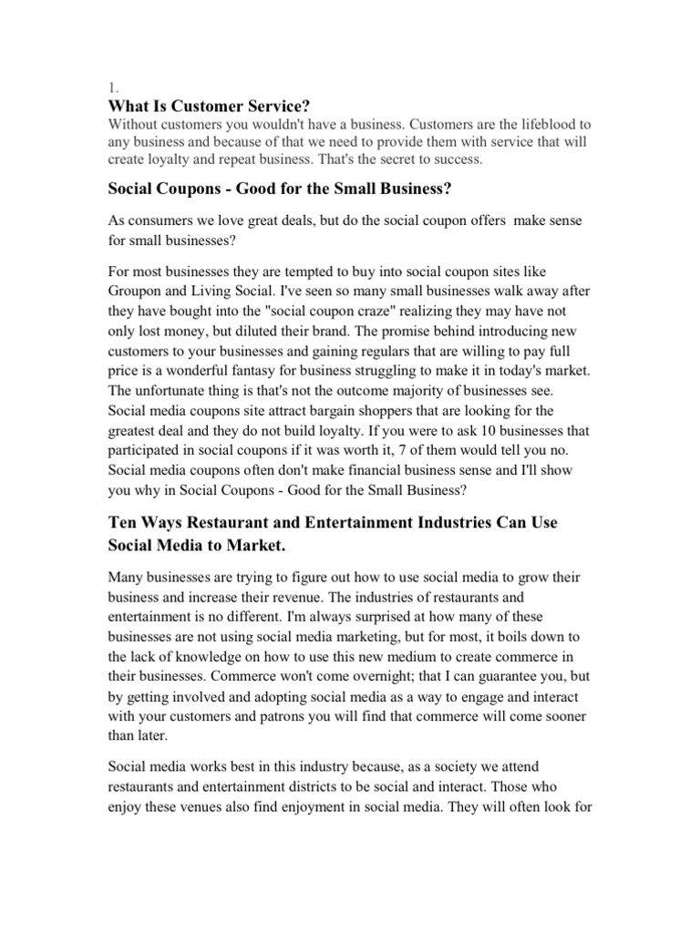 What Is Customer Service? | PDF | Advertising | Strategic Management