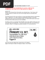 Iv Fluid Calculations | PDF | Intravenous Therapy | Health Sciences