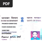 Pancard Back Side | PDF