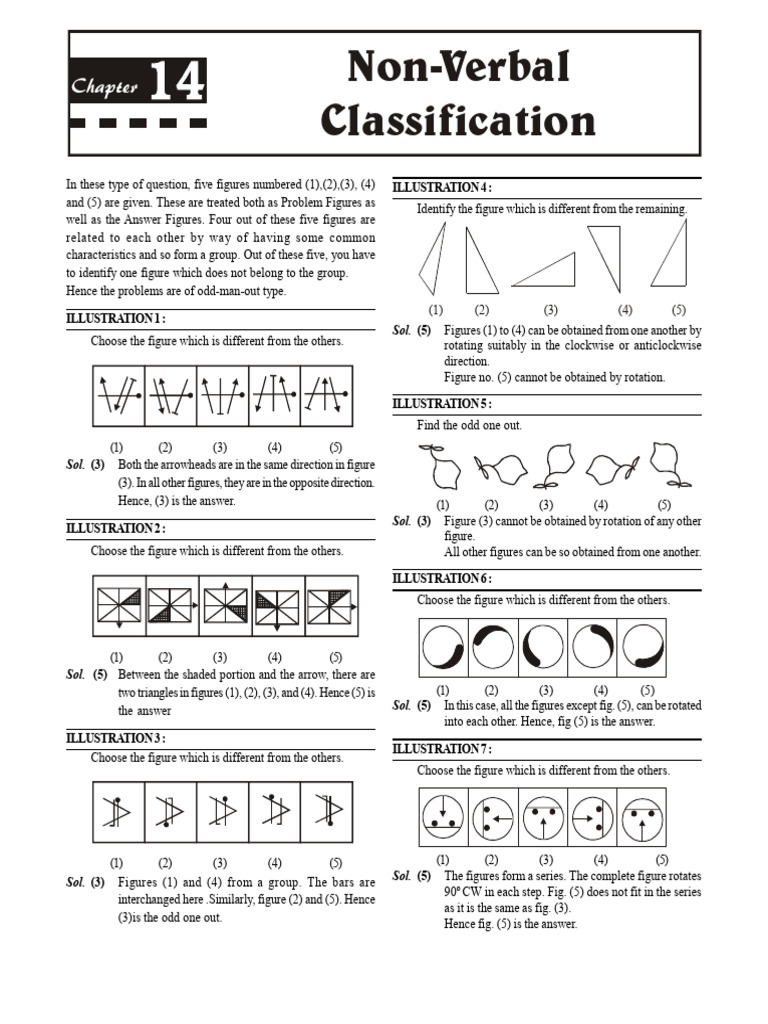 14.non Verbal Classification | PDF | Rectangle | Classical Geometry